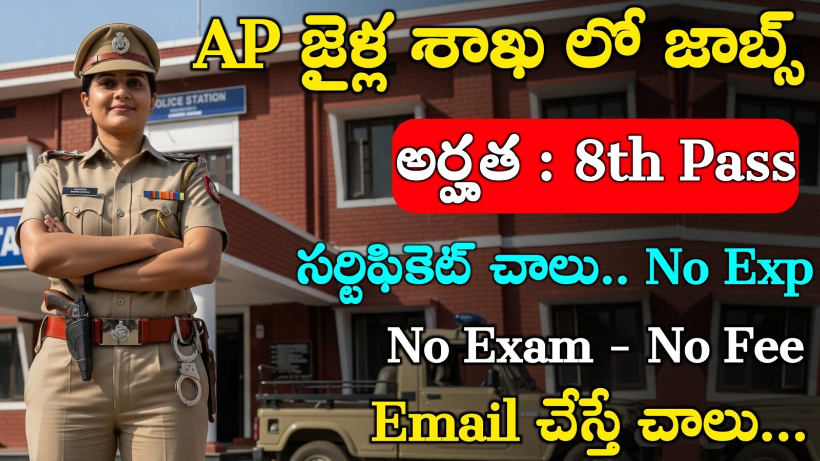 జైళ్ళ శాఖలో బంపర్ జాబ్స్ | AP Prisons Recruitment 2025 | AP Jobs 2025